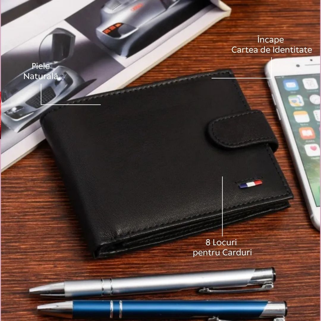 Portofel Belaro Ezra Negru Clemă